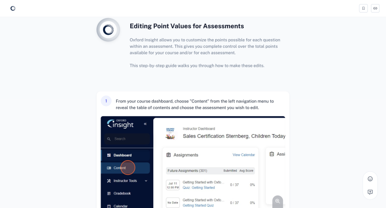 Course Customization - Oxford Insight